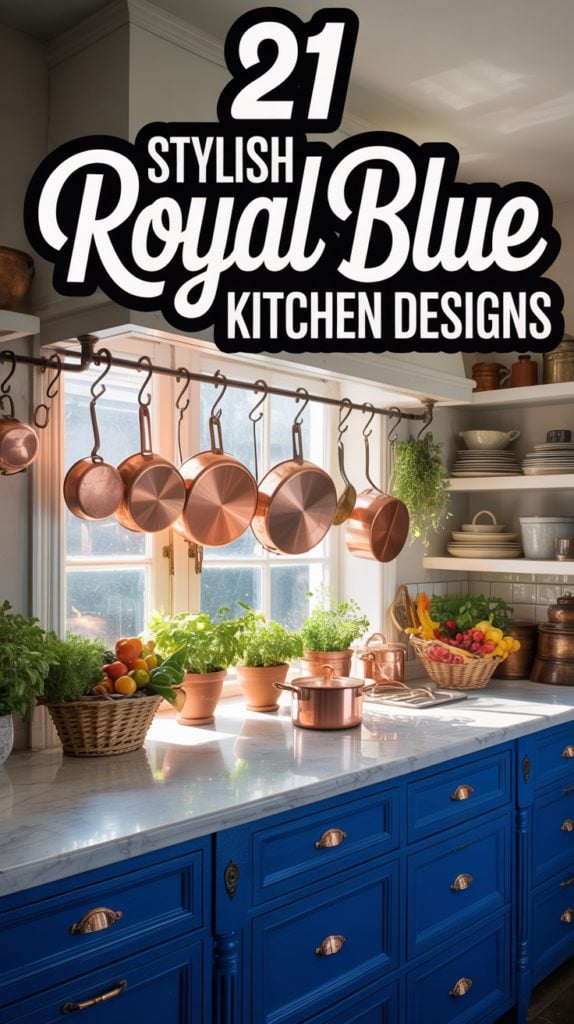 21 Stylish Royal Blue Kitchen Designs