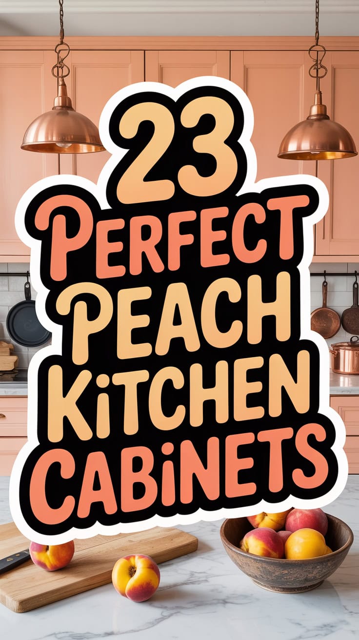 23 Perfect Peach Kitchen Cabinets